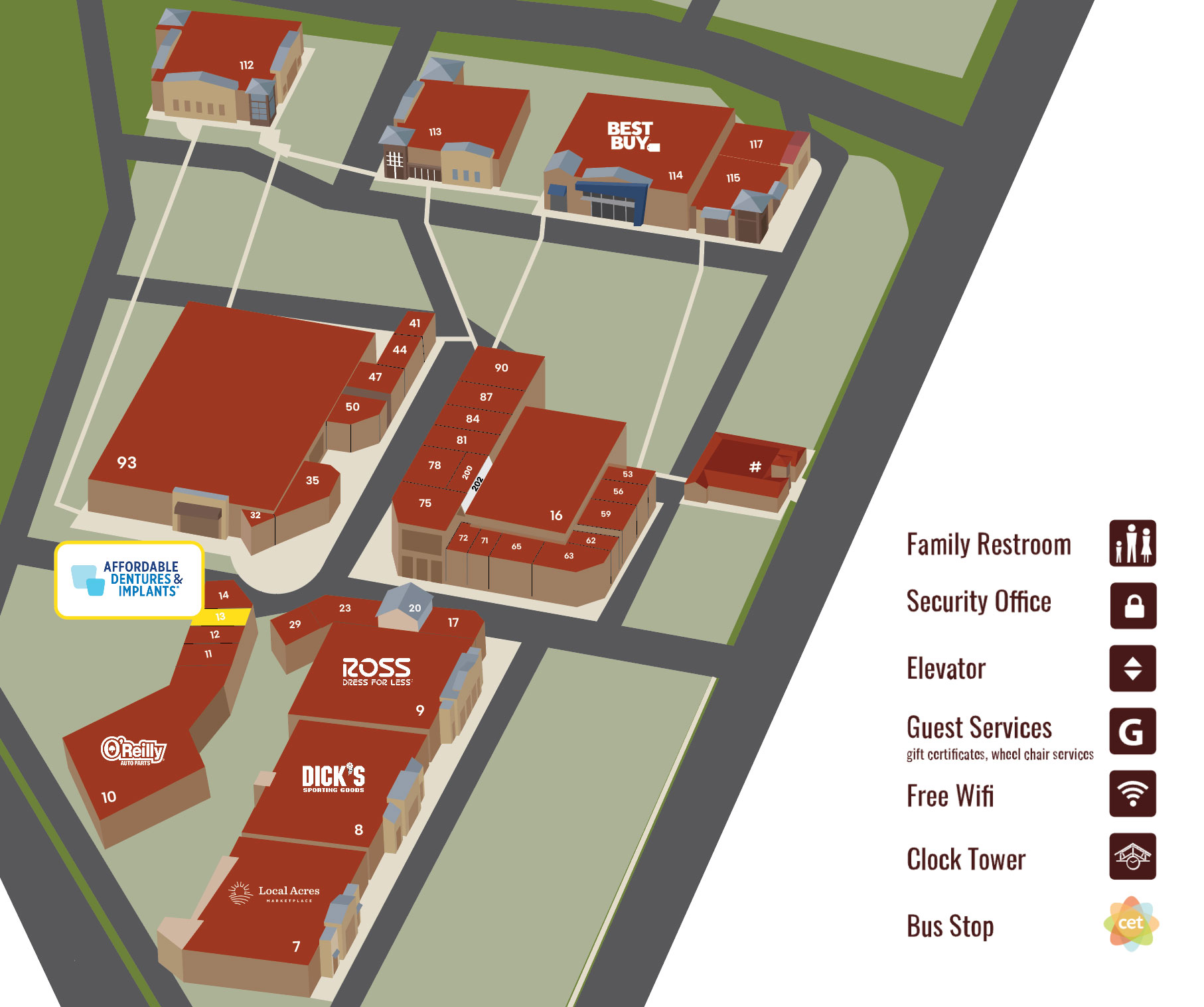 Explore Our Store Map I Shopping Center in Bend, Oregon